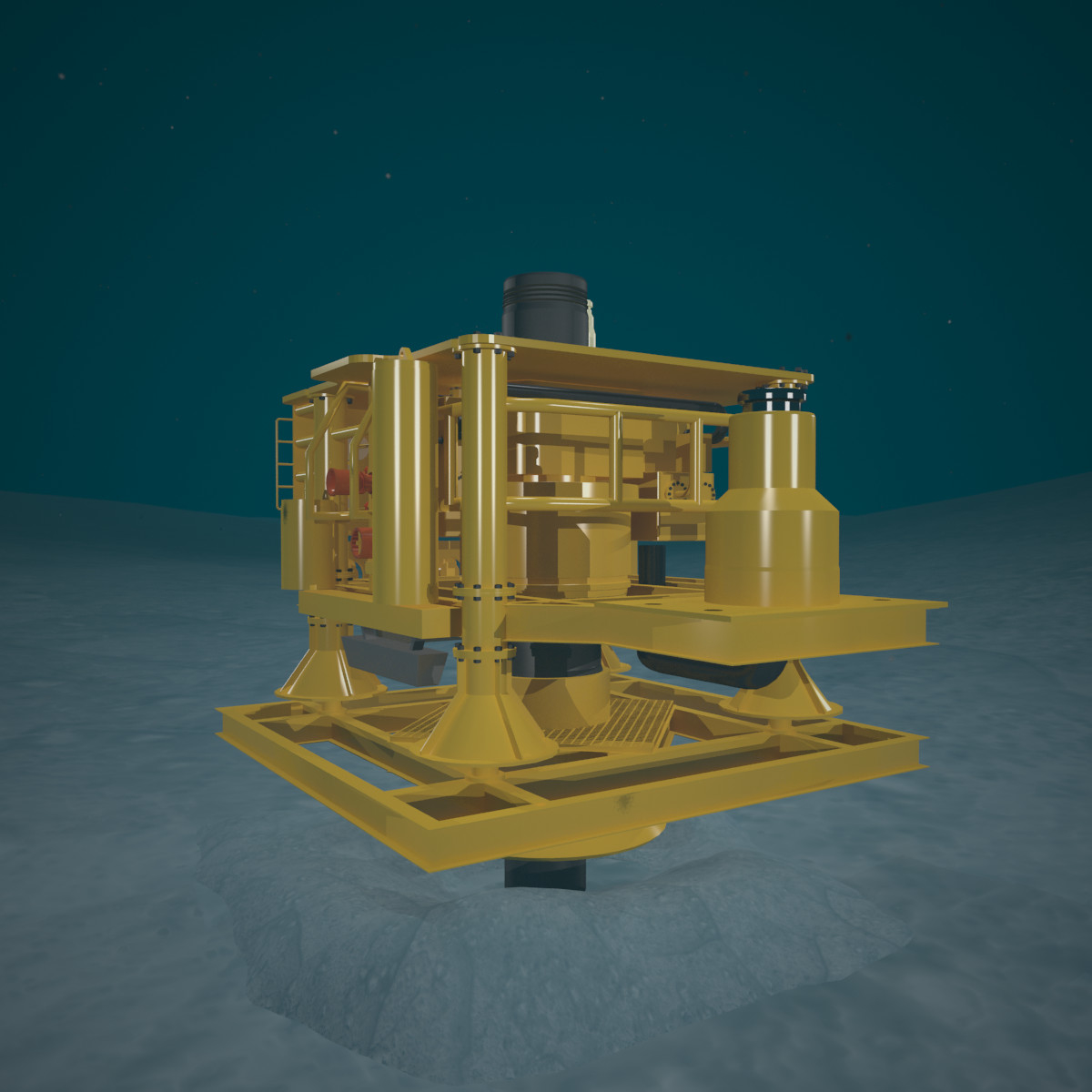 3D model tree offshore oil - TurboSquid 1173500