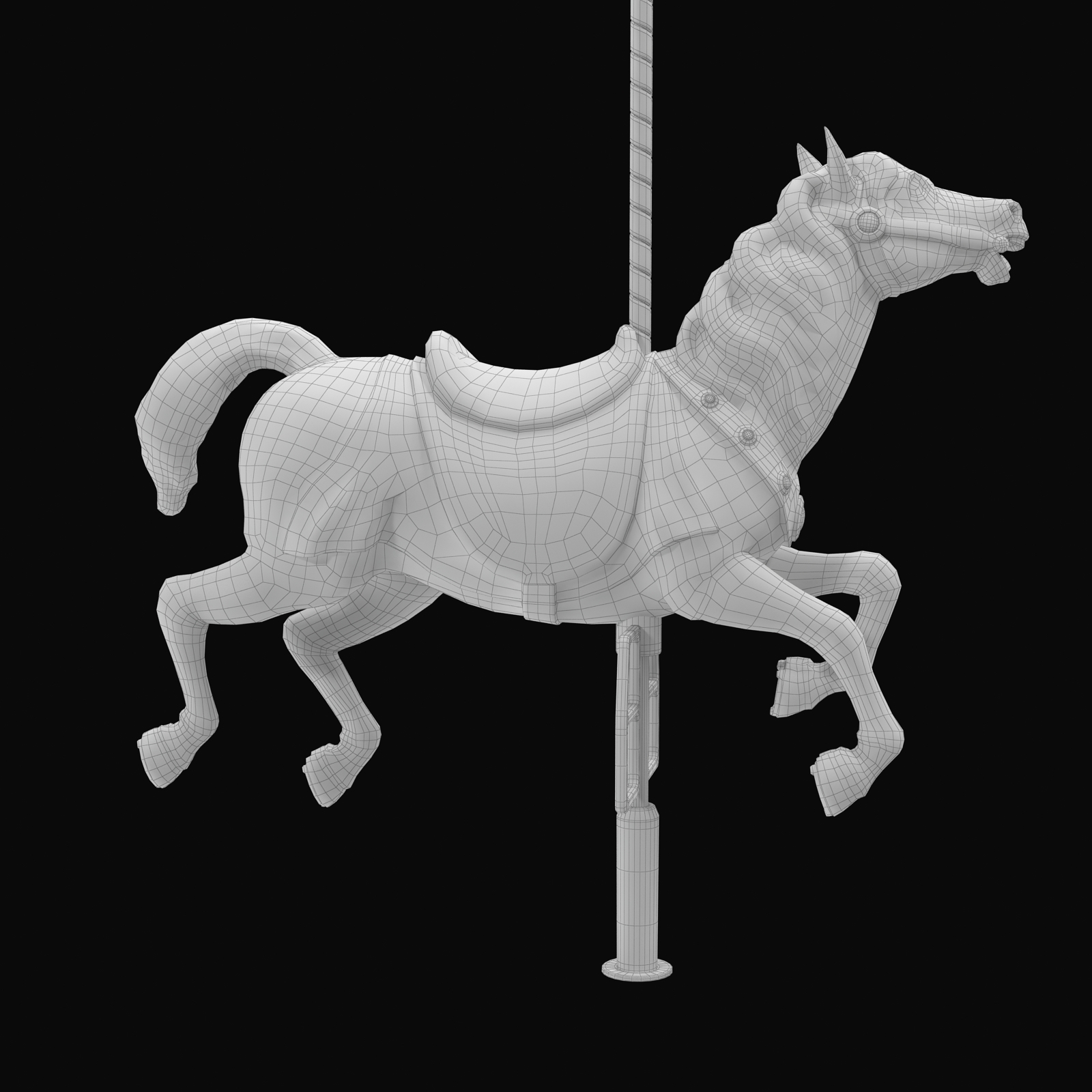 Carousel horse 3D model - TurboSquid 1173524