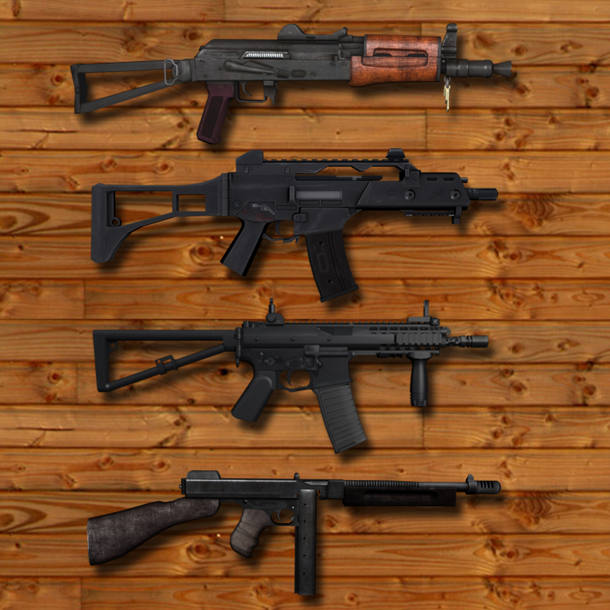 4 high-precision firearms model - TurboSquid 1173530