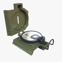 3d model golden compass