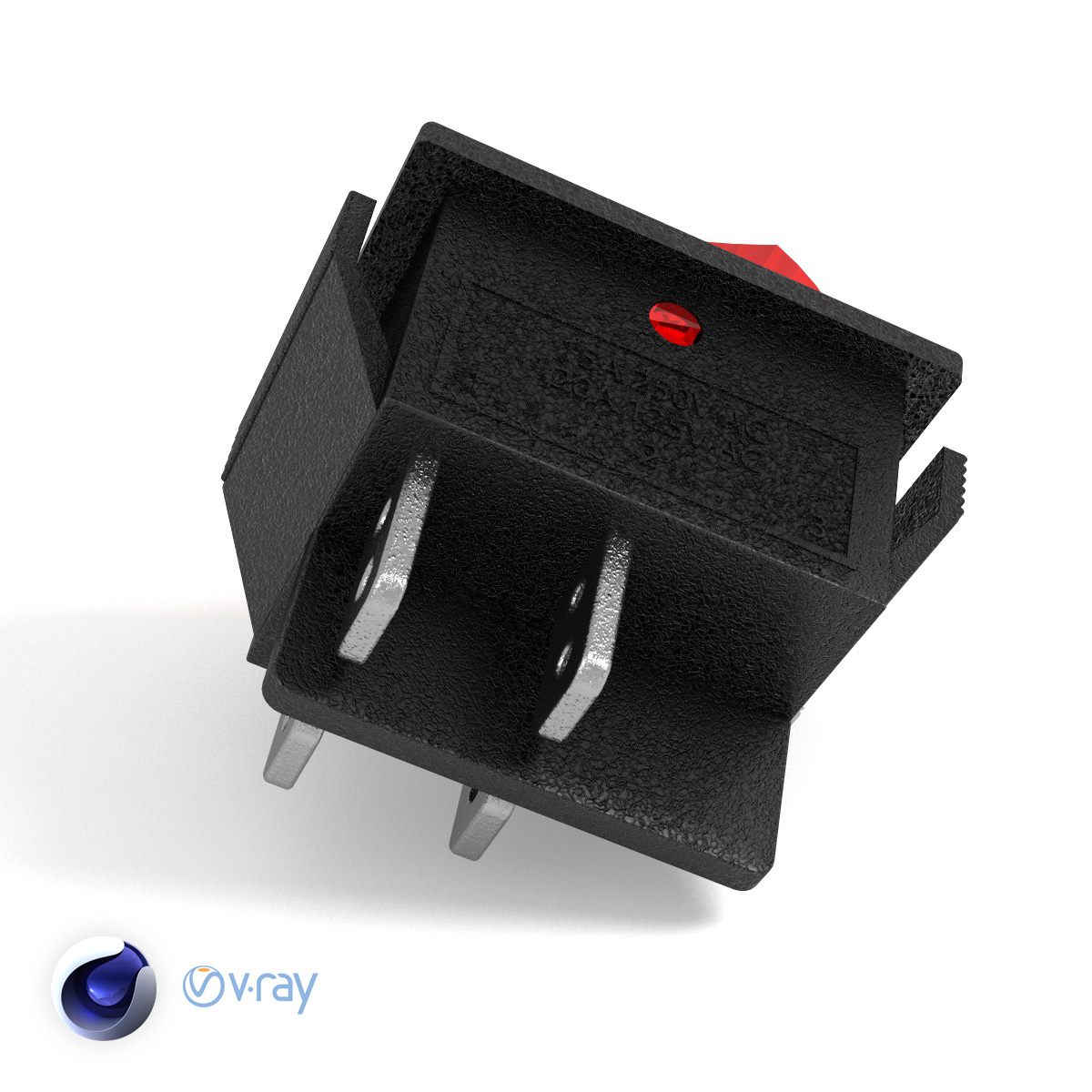 Switch rocker 3D model - TurboSquid 1173774