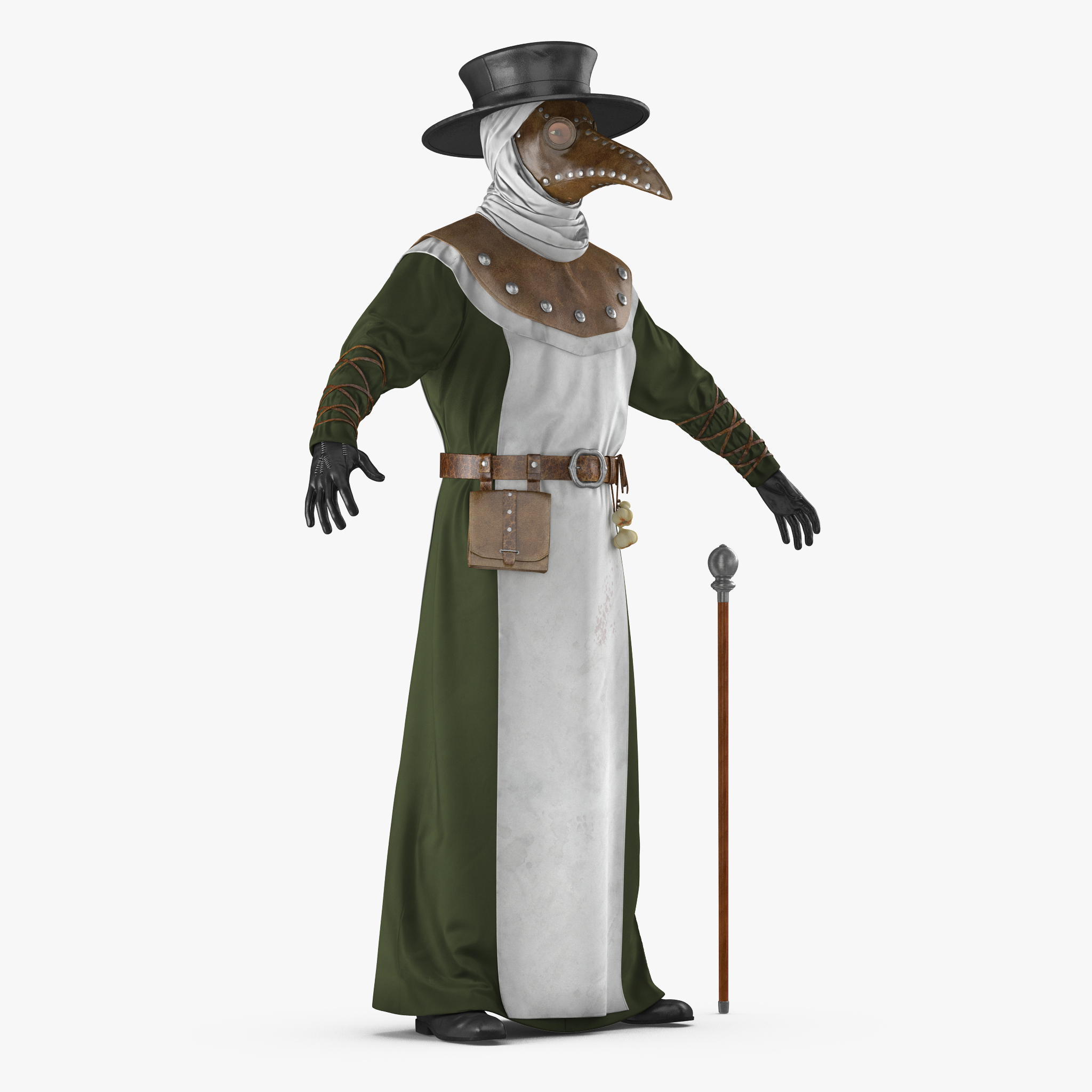 3D plague doctor model - TurboSquid 1173965