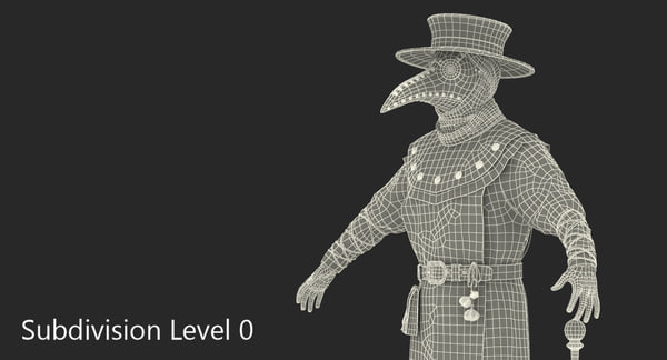 3D plague doctor model - TurboSquid 1173965