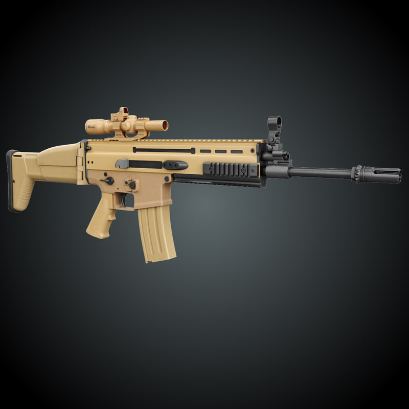 Fn scar rifle model - TurboSquid 1174001