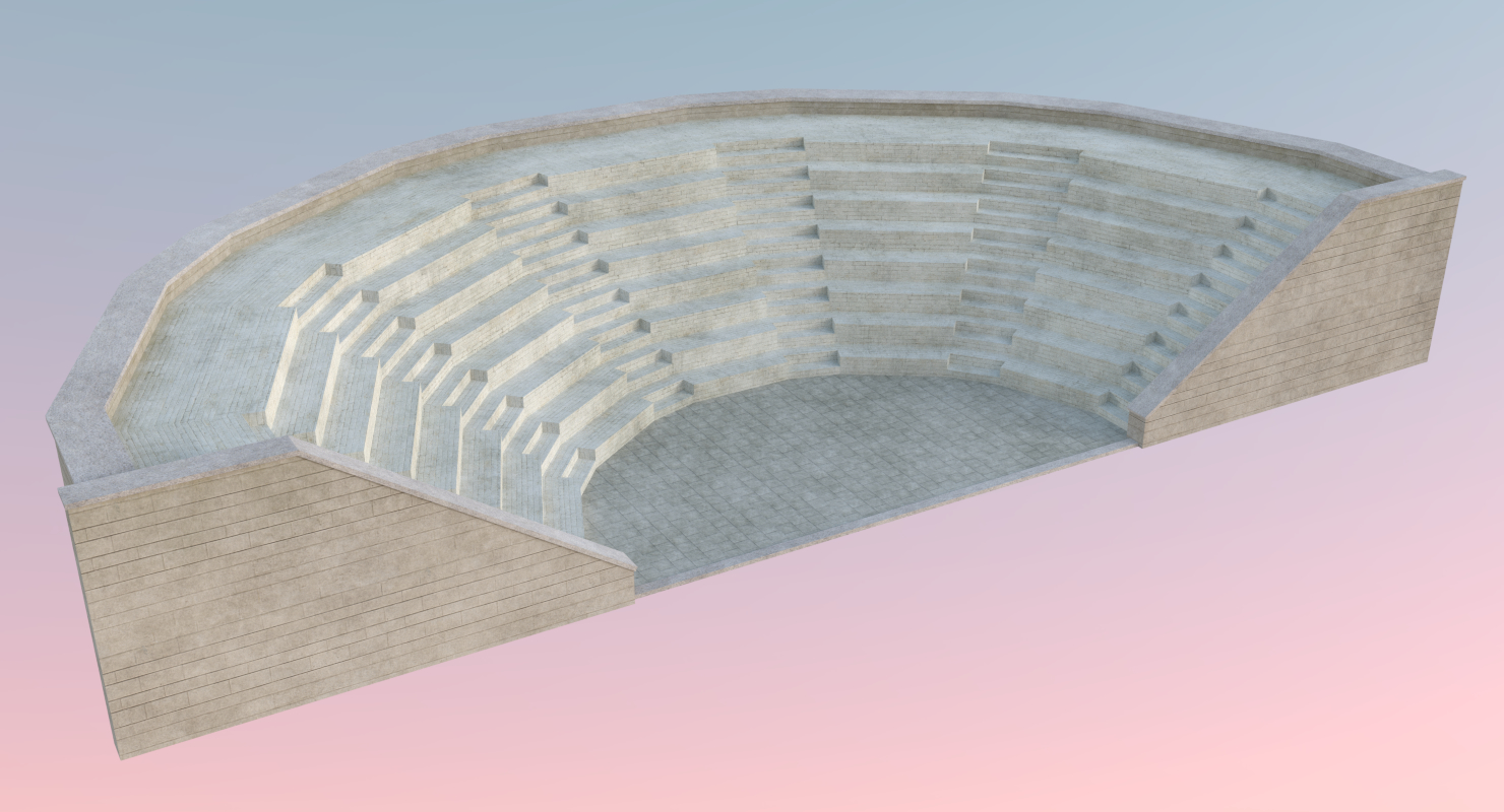 Ancient amphitheatre 1 3D model - TurboSquid 1174122