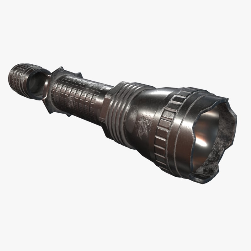 Realistic flashlight 3D model - TurboSquid 1174177
