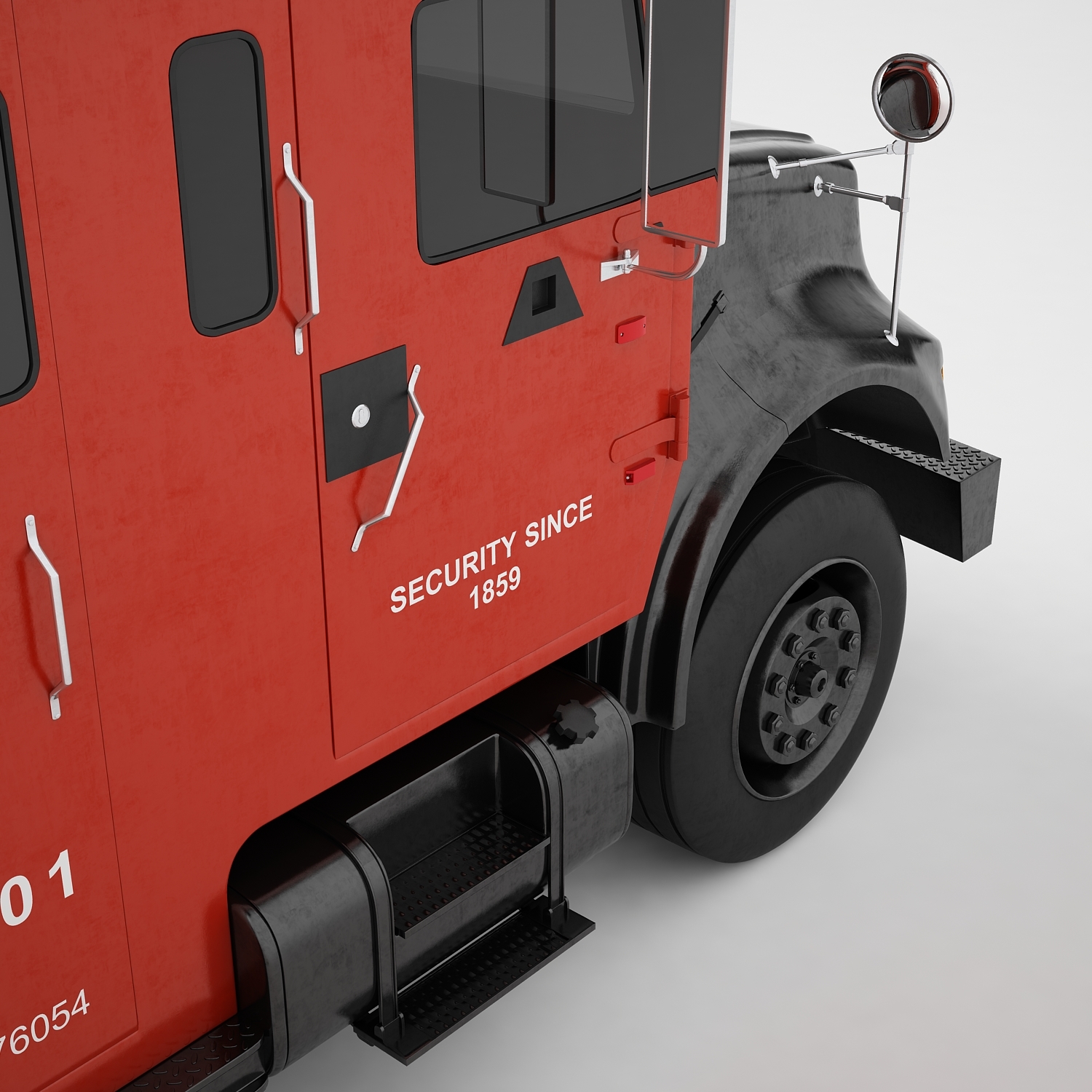 modelo 3d Camión blindado del banco 03 - TurboSquid 1174403