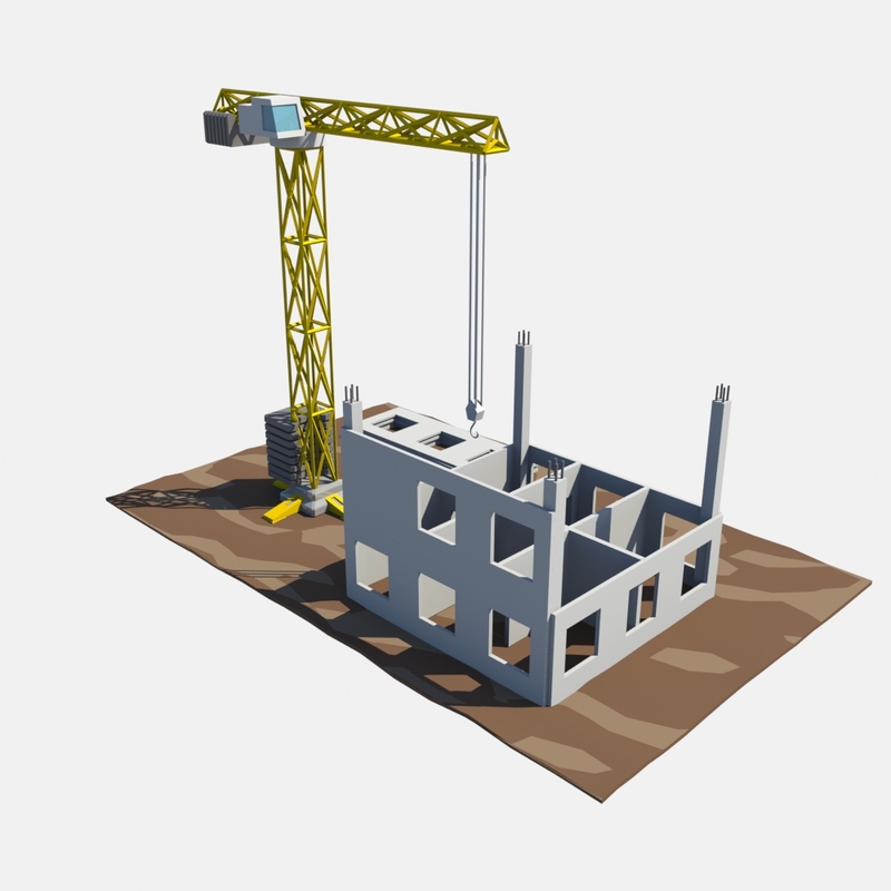 Krane bauen 3D-Modell - TurboSquid 1174444