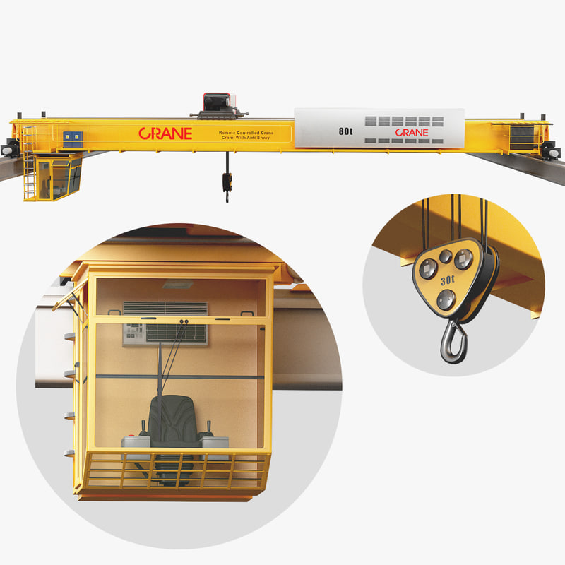 Overhead crane cabin 3D model - TurboSquid 1174514