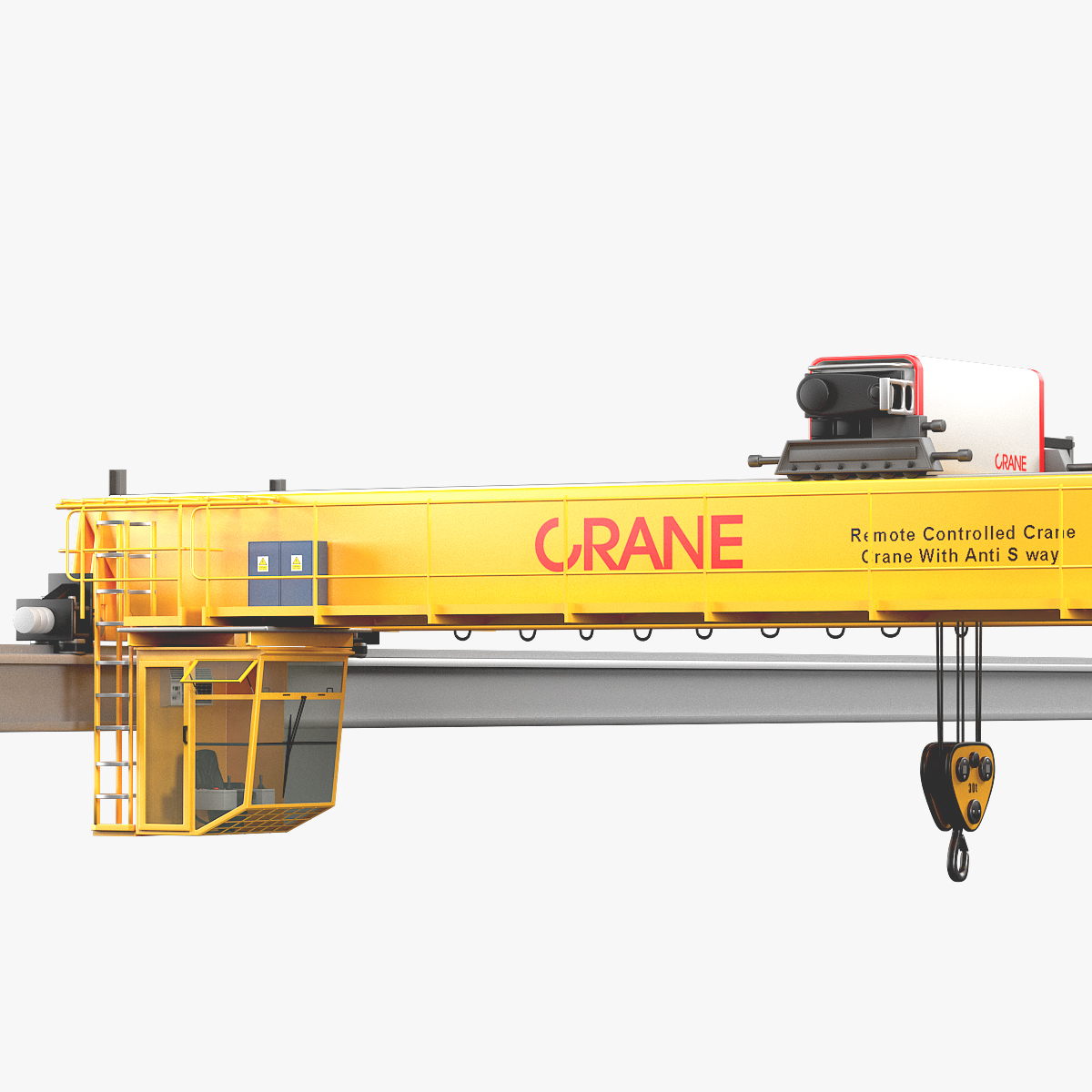 Overhead crane cabin 3D model - TurboSquid 1174514