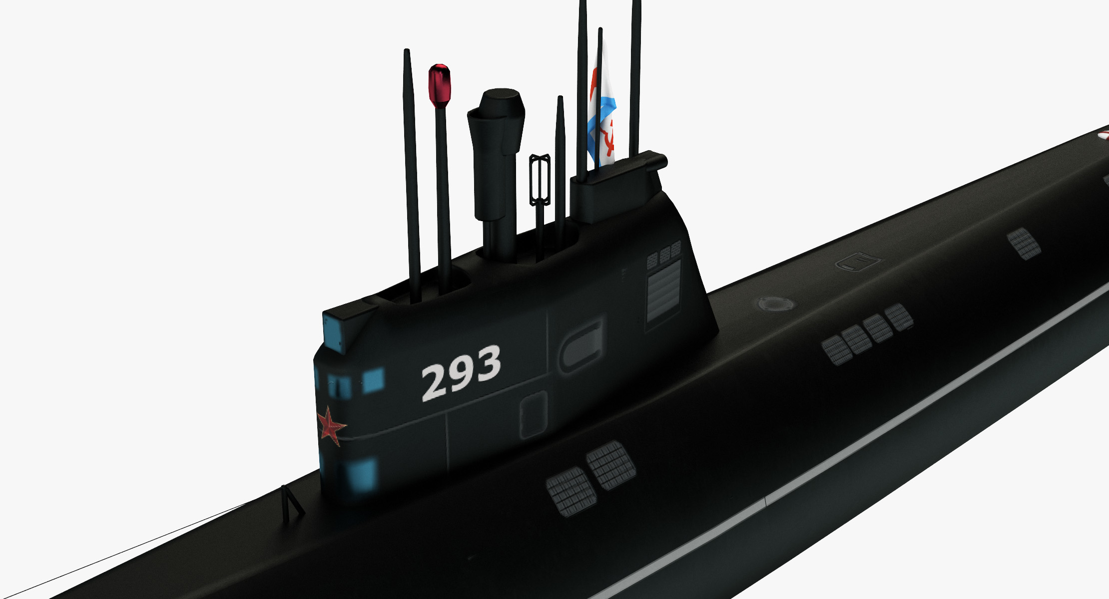 Foxtrot submarine project 641 3D model - TurboSquid 1174610