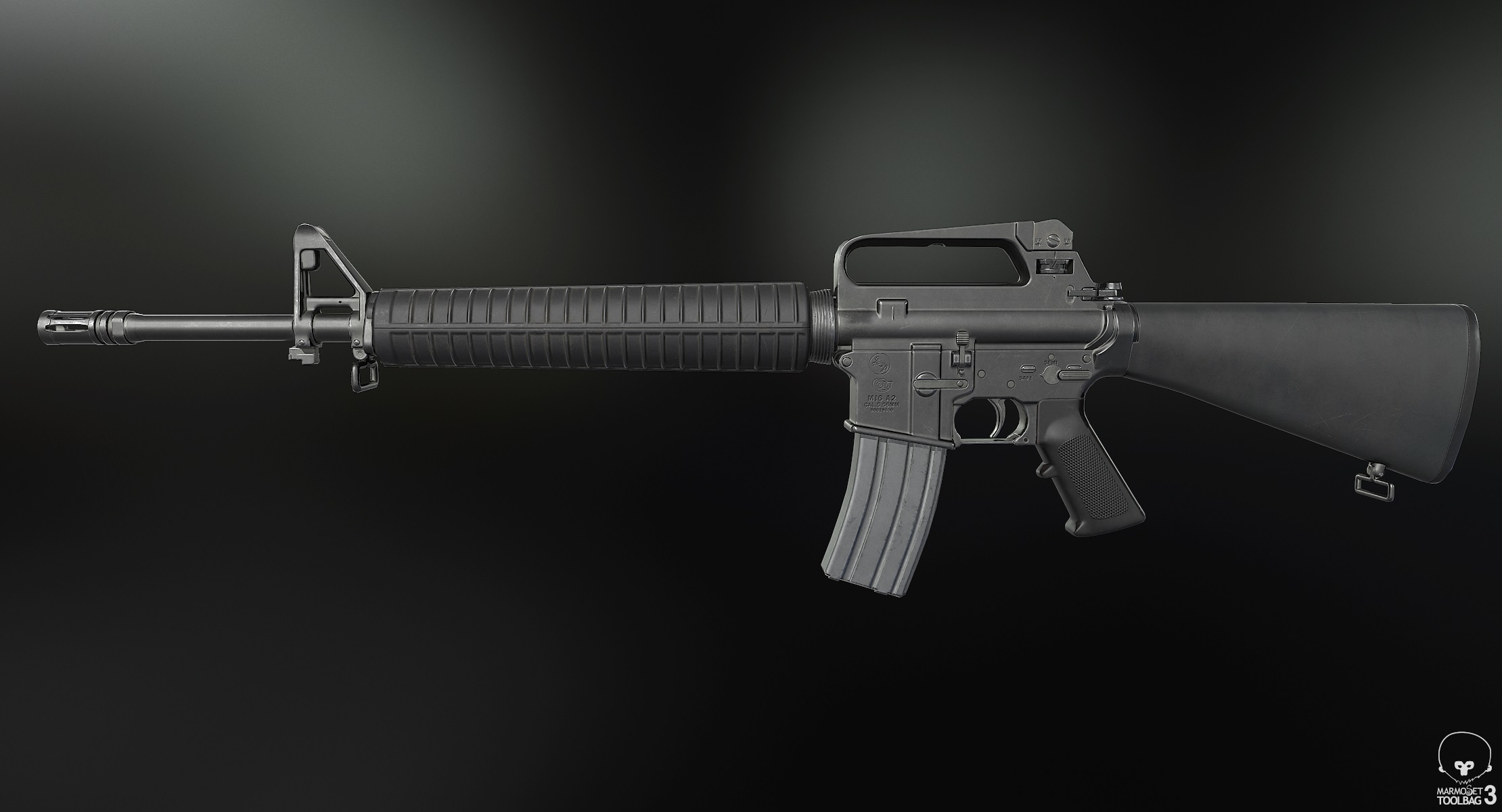 3D m16a2 asset weapon model - TurboSquid 1175054