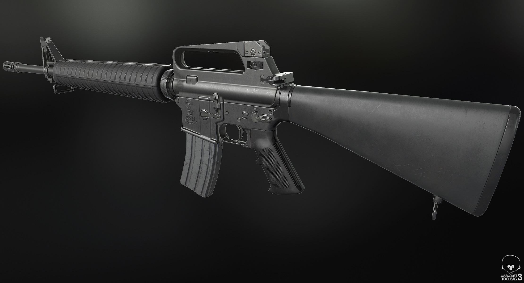 3D m16a2 asset weapon model - TurboSquid 1175054