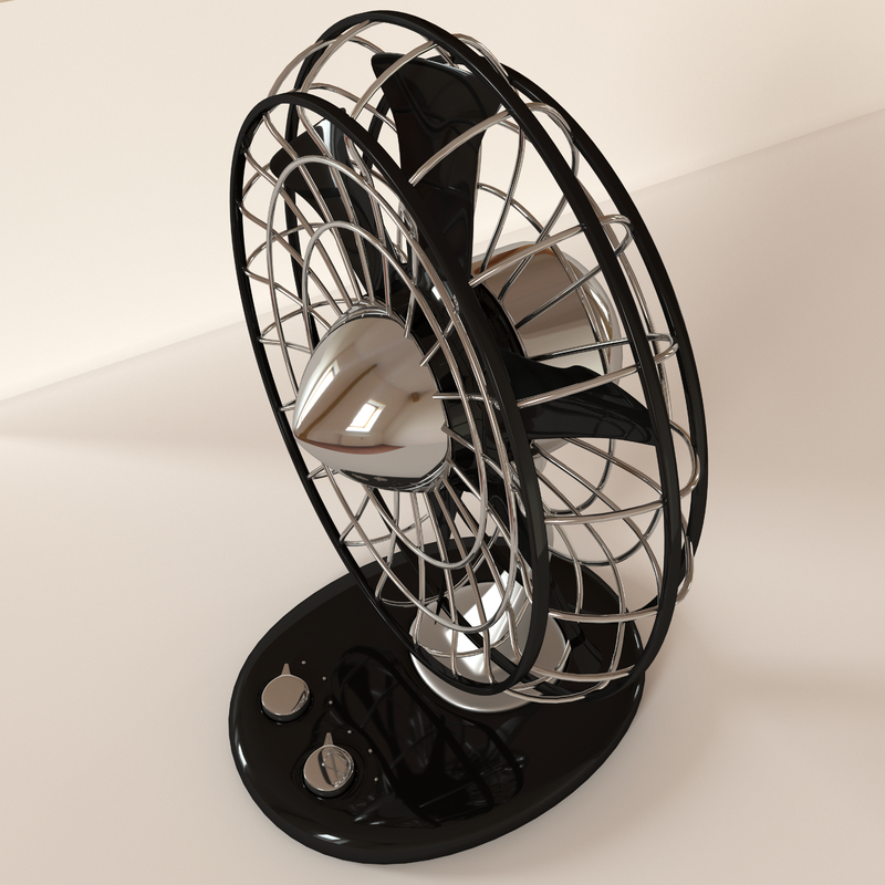 Table fan 3D model - TurboSquid 1176026