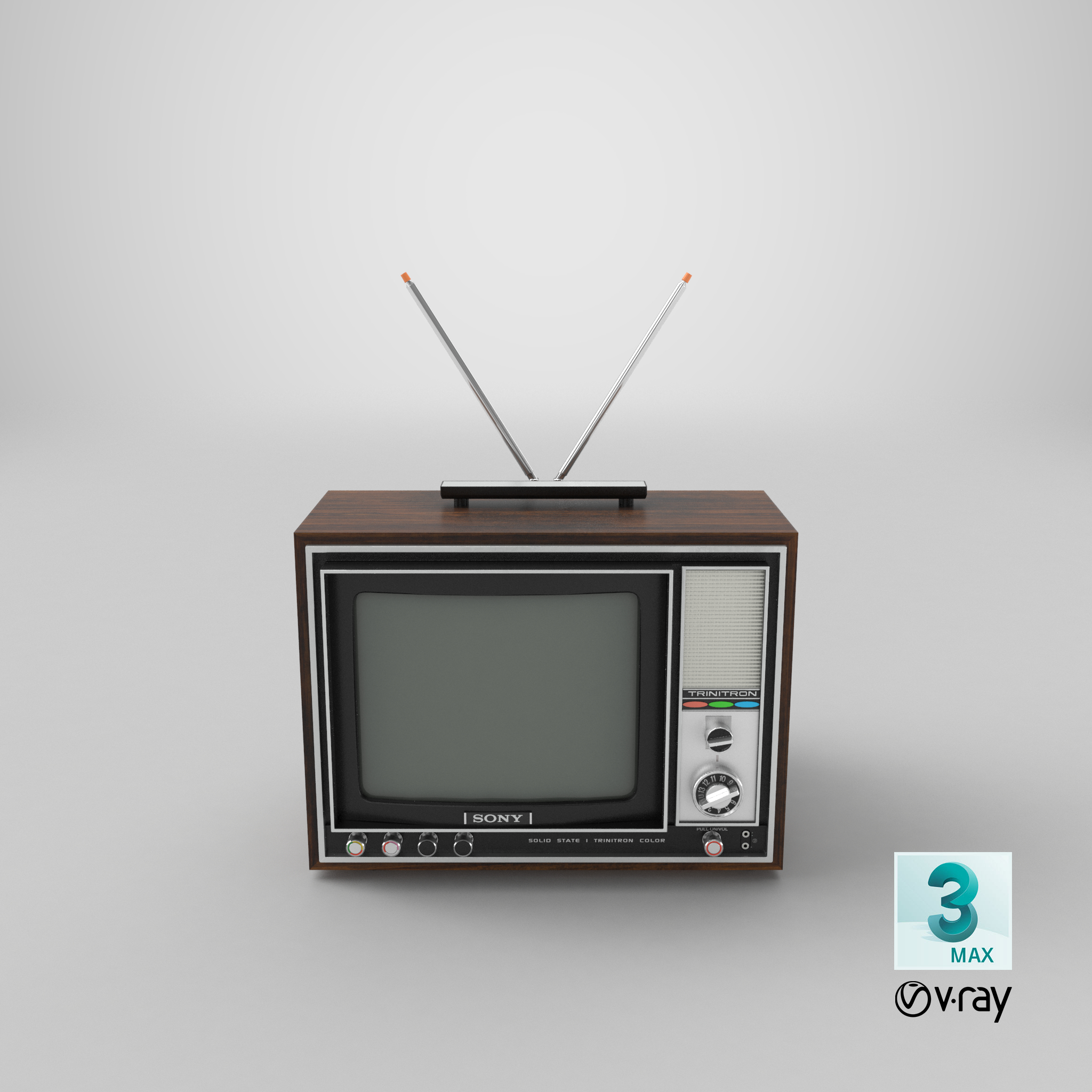 Old tv sony trinitron 3D model - TurboSquid 1176048