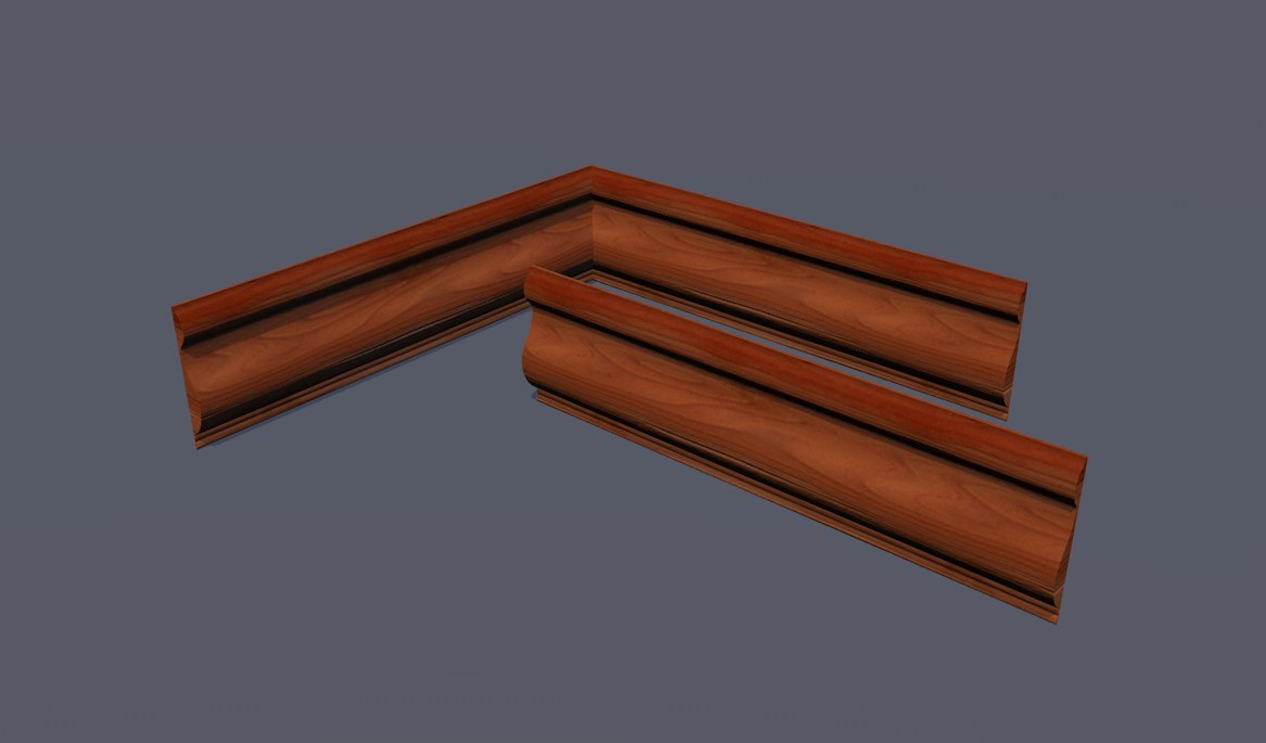 Wood trim 3D model - TurboSquid 1176078