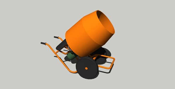 SketchUp Concrete-Mixer Models | TurboSquid
