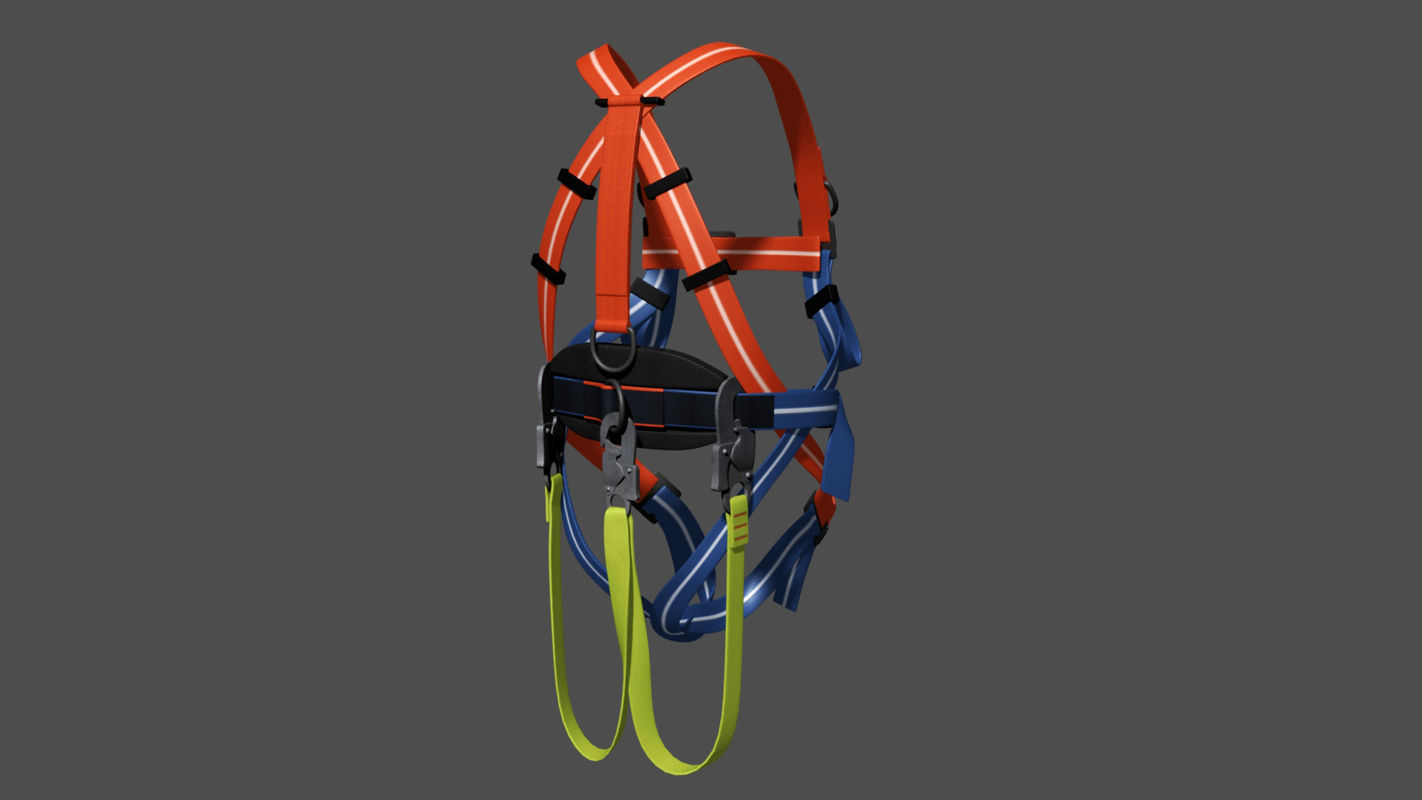 Safety harness model - TurboSquid 1176140