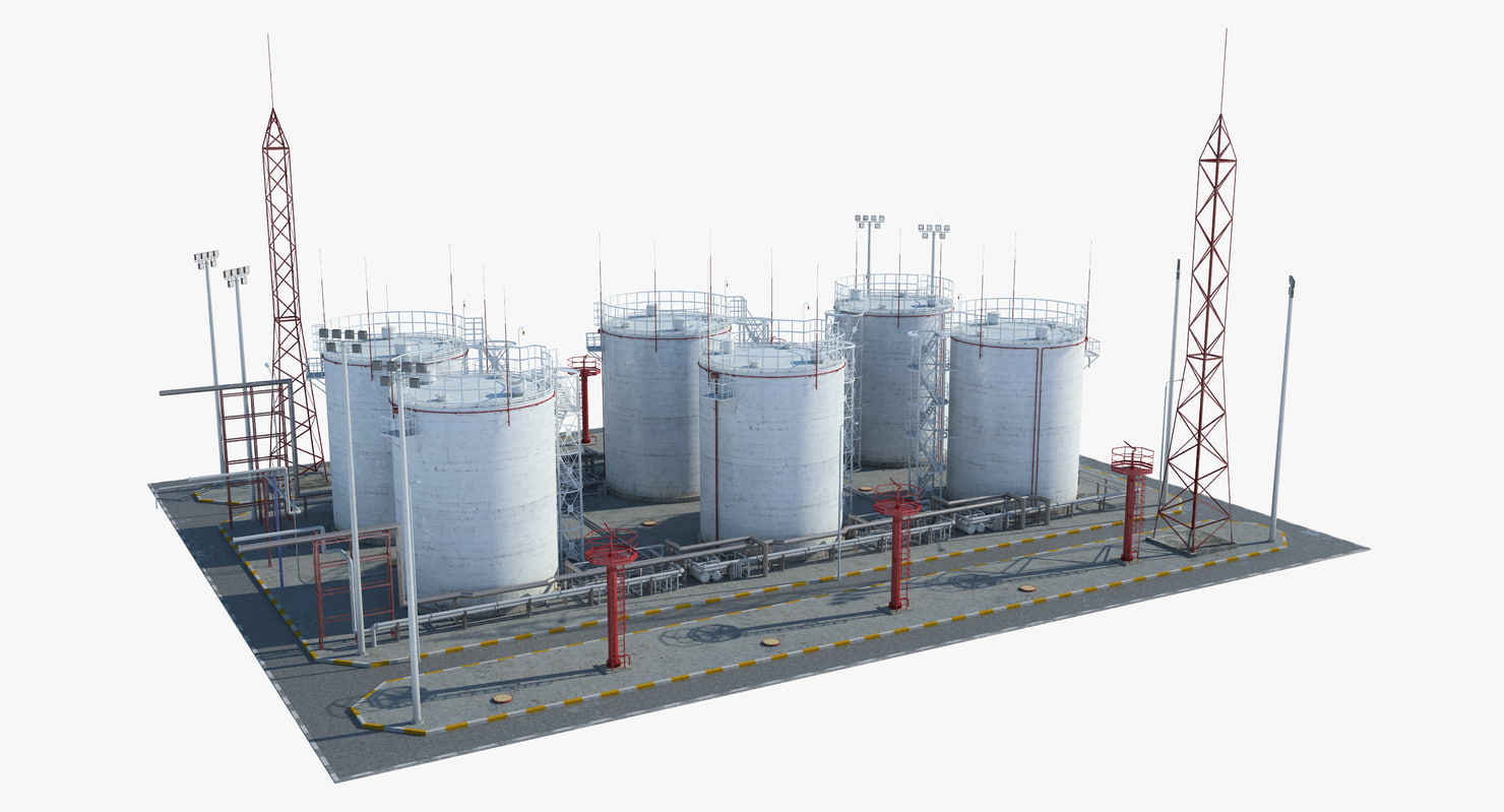 Refinery 3D model - TurboSquid 1176148