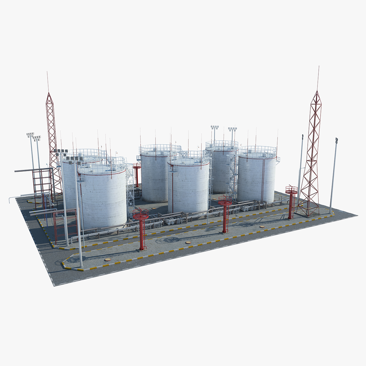 Refinery 3D model - TurboSquid 1176148
