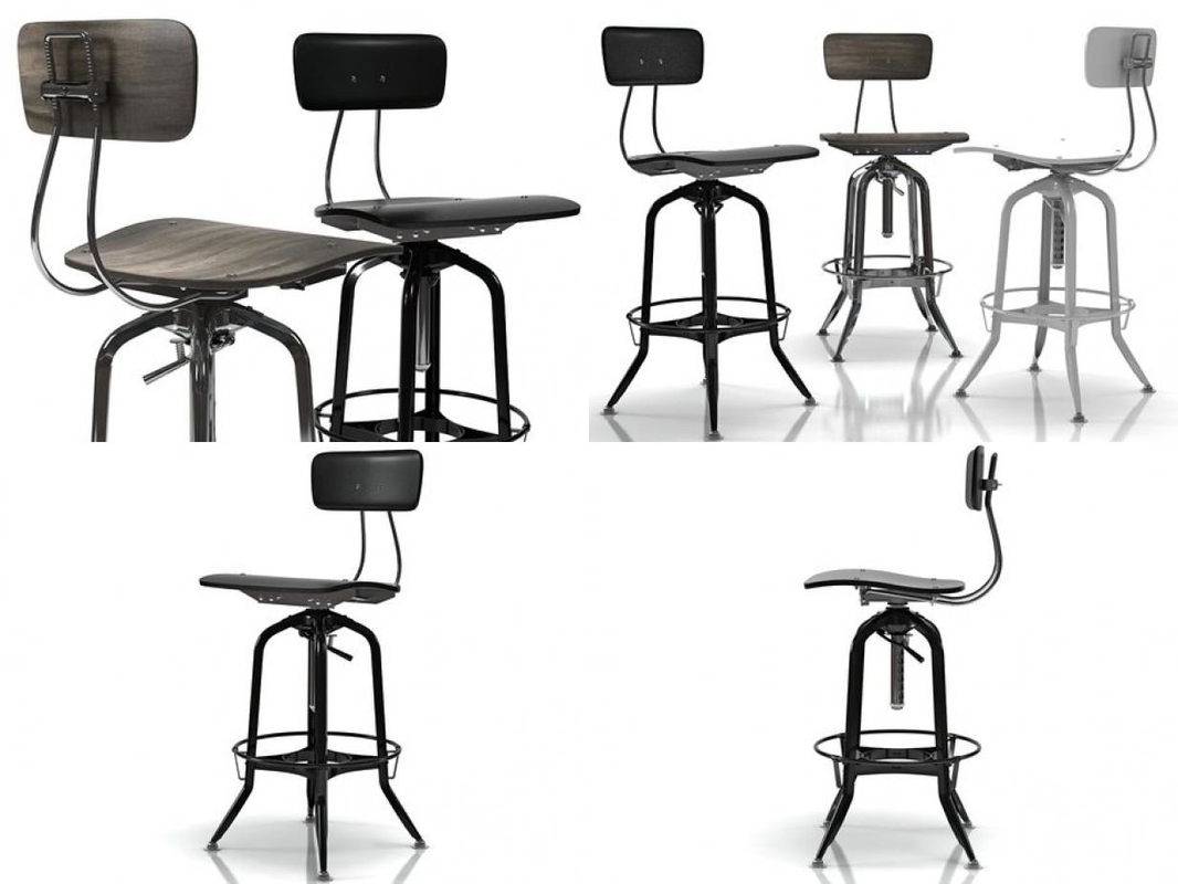 3D vintage toledo bar chair model - TurboSquid 1176219