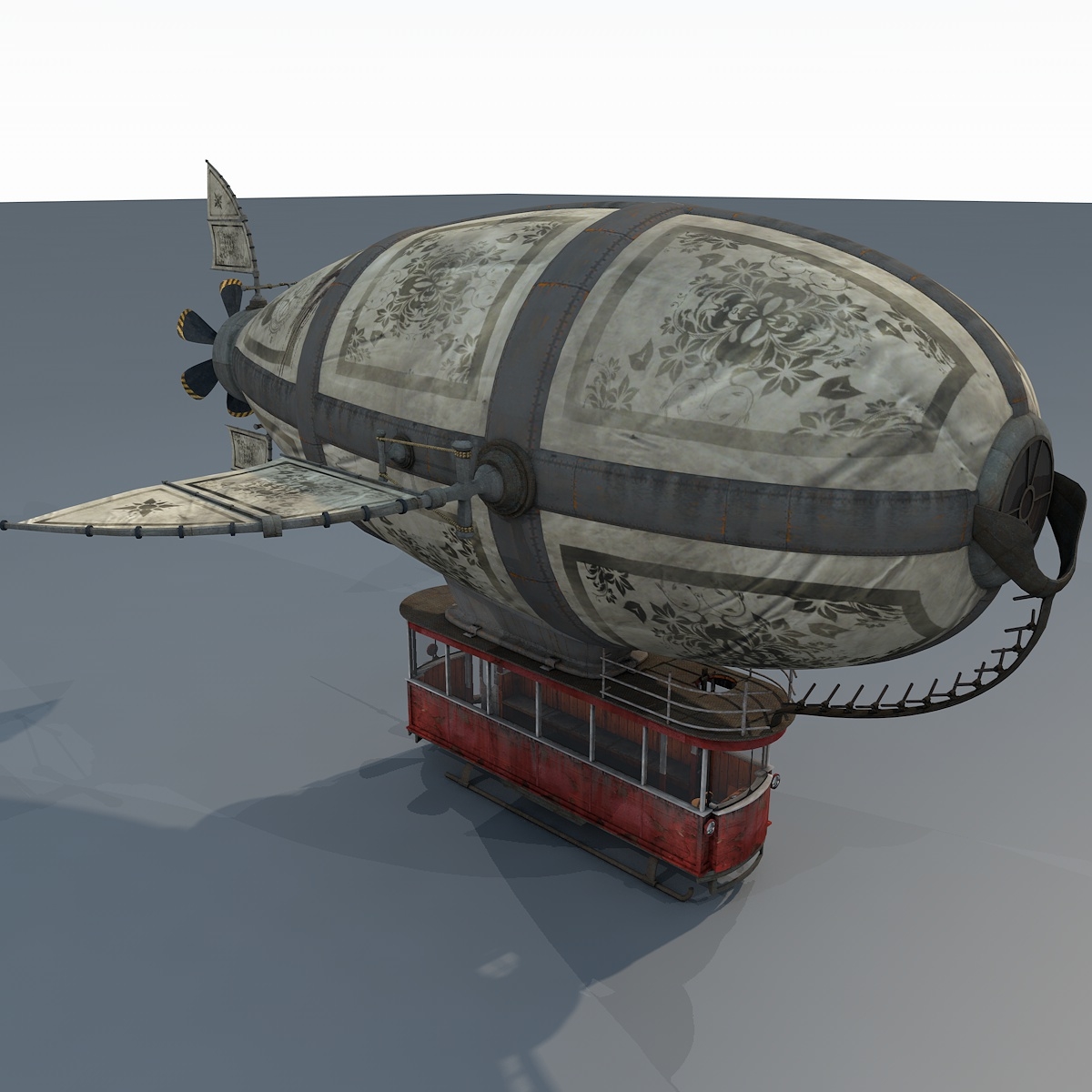 Fantasy zeppelin 3D model - TurboSquid 1176236