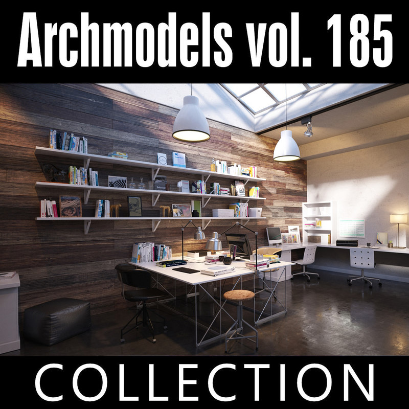 3D model archmodels vol 185 office desks - TurboSquid 1176271