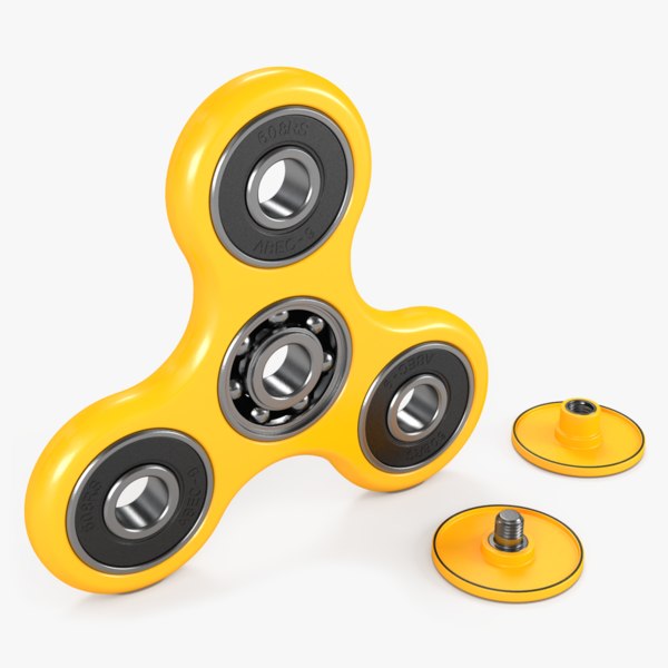 Fidget spinner yellow model - TurboSquid 1176612