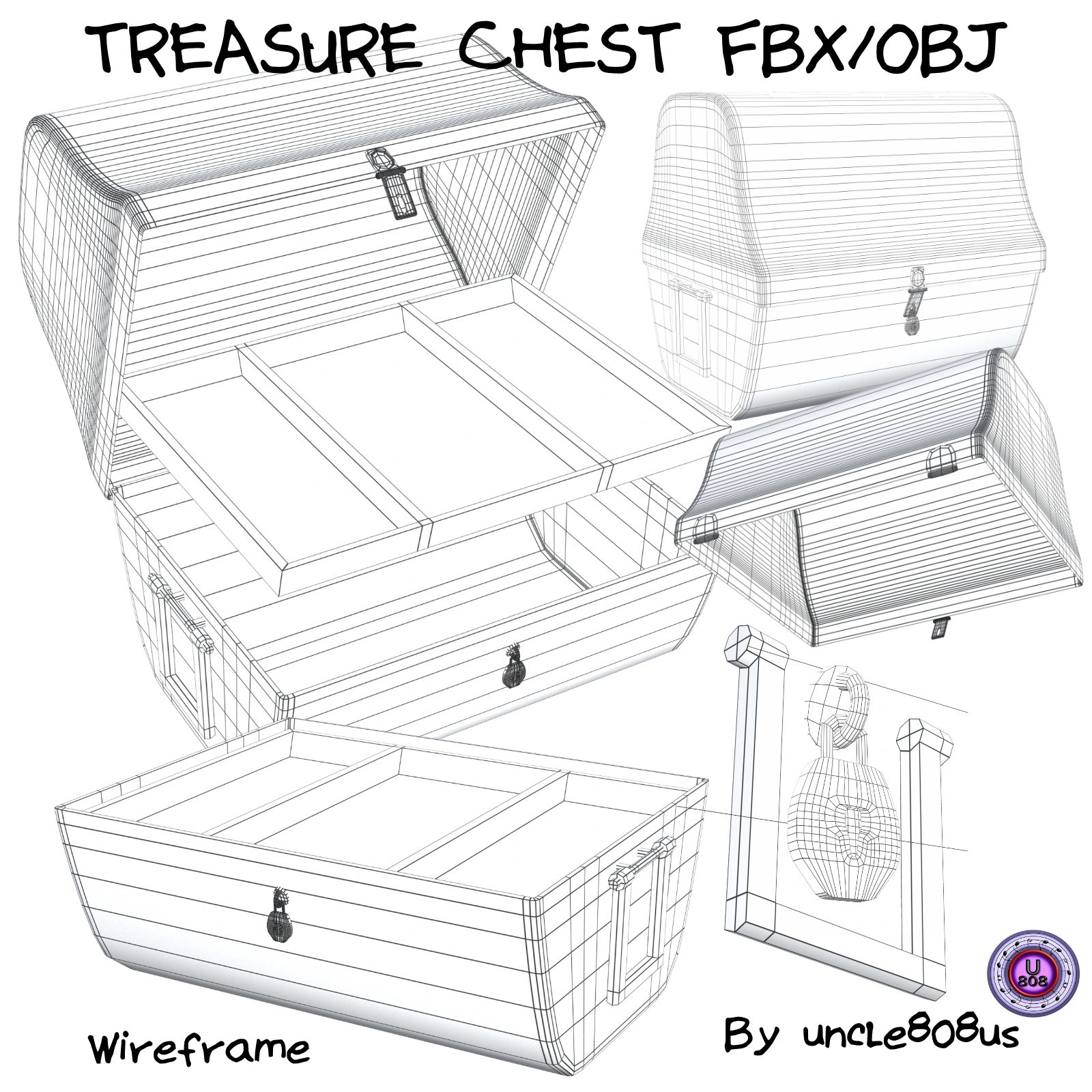 3D treasure chest - TurboSquid 1176649