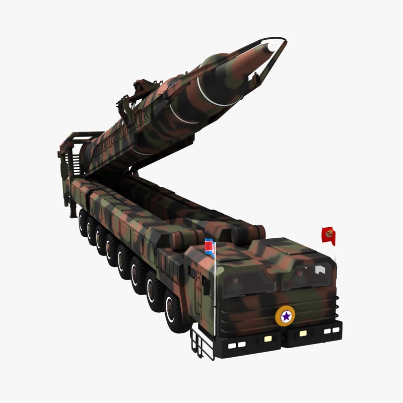 Nuclear missile north korea 3D model - TurboSquid 1176790