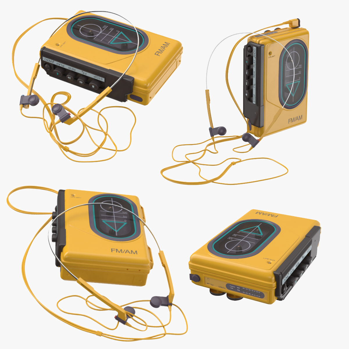 Walkman poses sport 3D - TurboSquid 1177112