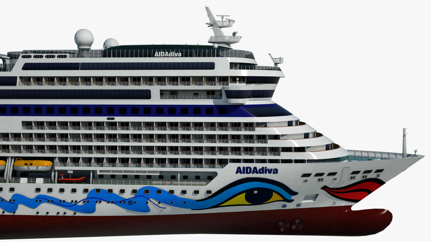 Kreuzfahrtschiff Aida Diva 3D-Modell - TurboSquid 1177319