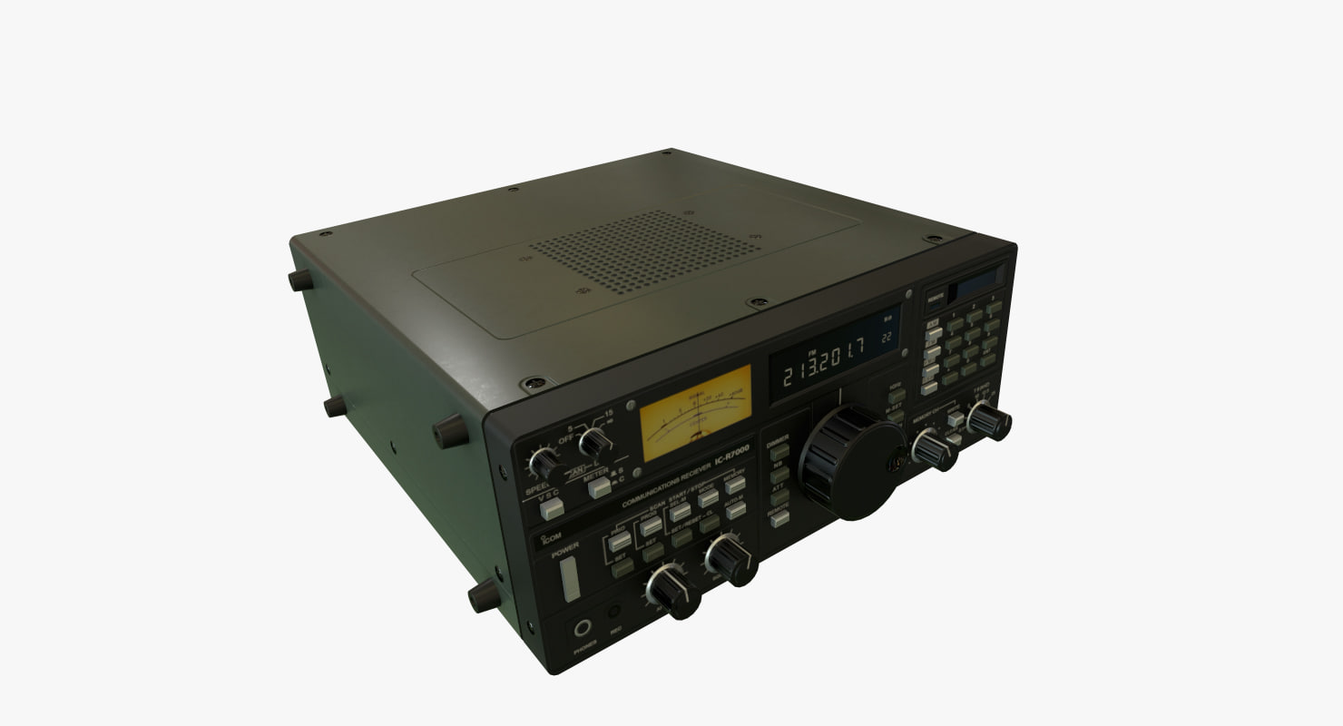 Receiver icom r7000 3D model - TurboSquid 1177438