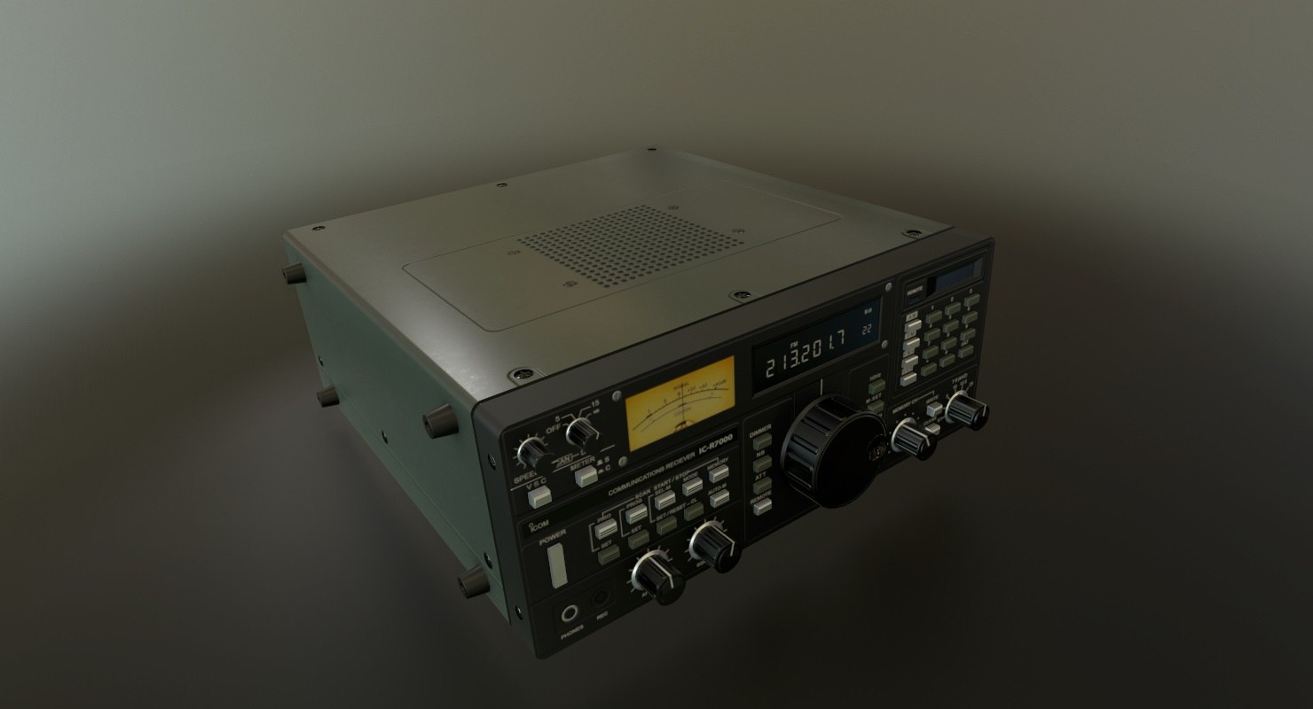 Receiver icom r7000 3D model - TurboSquid 1177438