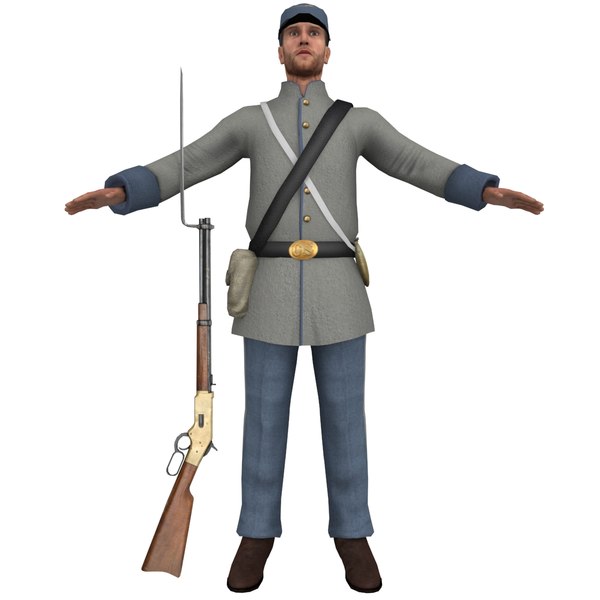 3D civil war soldiers pack - TurboSquid 1177613