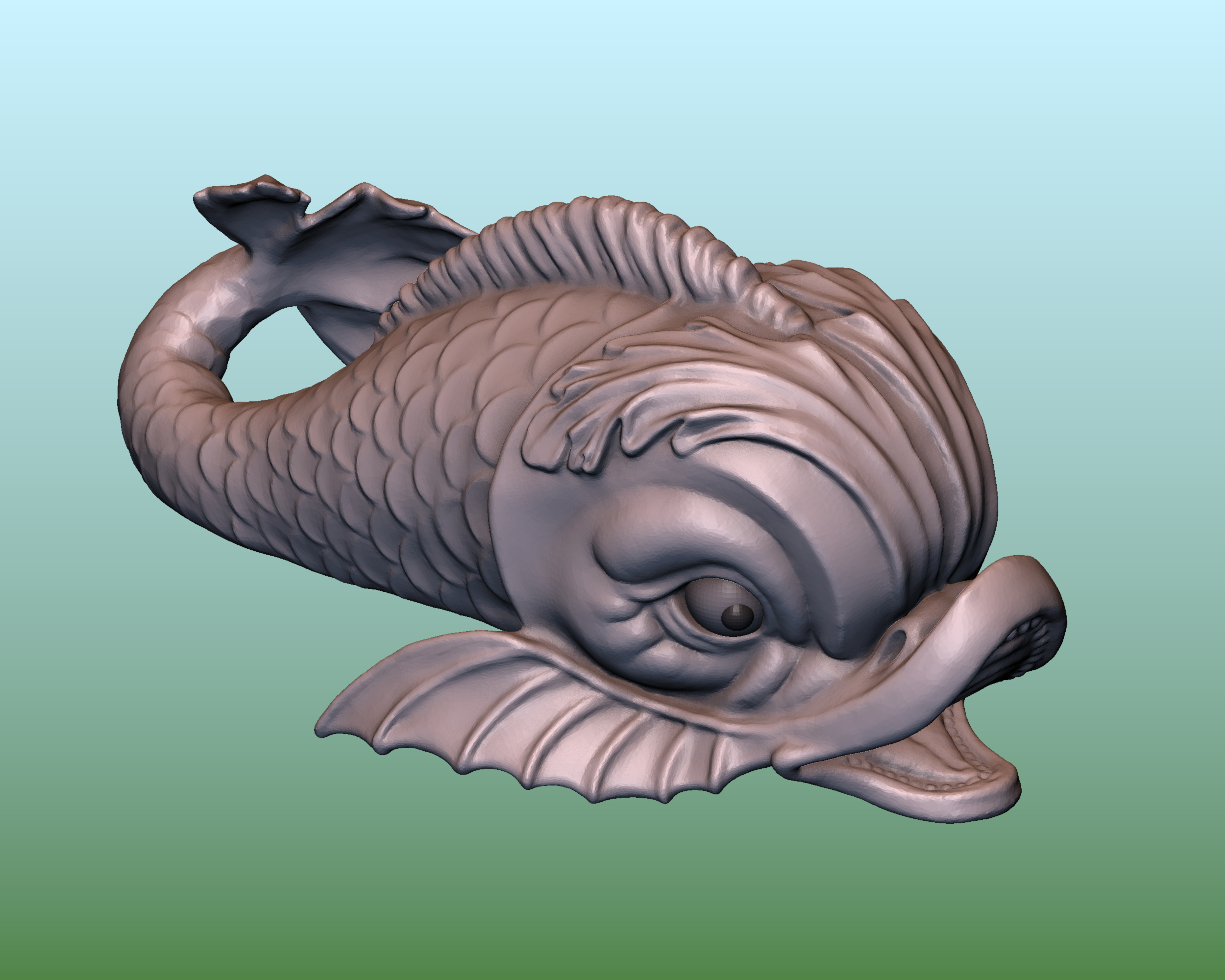 Delphin Fisch (3D Druck fertig) 3D-Modell - TurboSquid 1177778