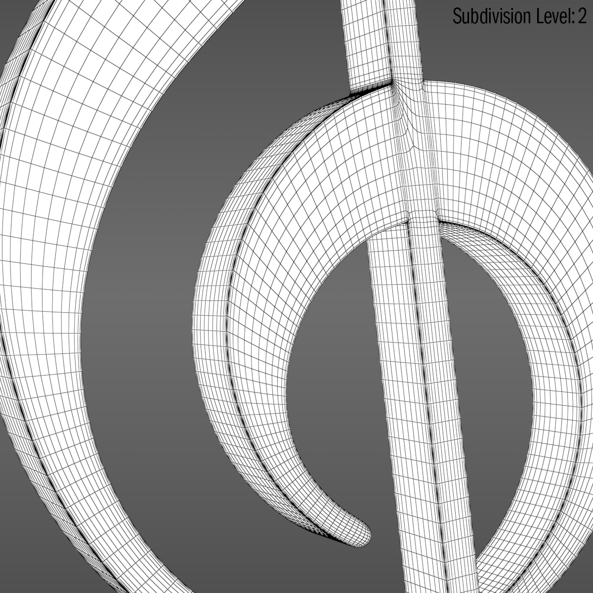 Treble clef 3D model - TurboSquid 1177884