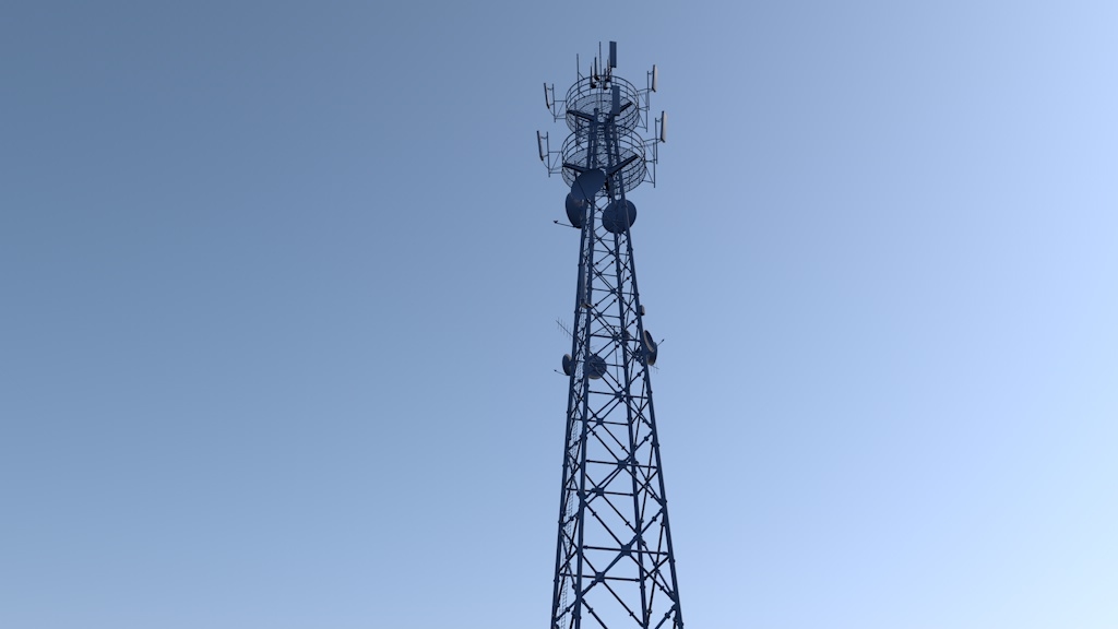 3D telecom tower model - TurboSquid 1178020