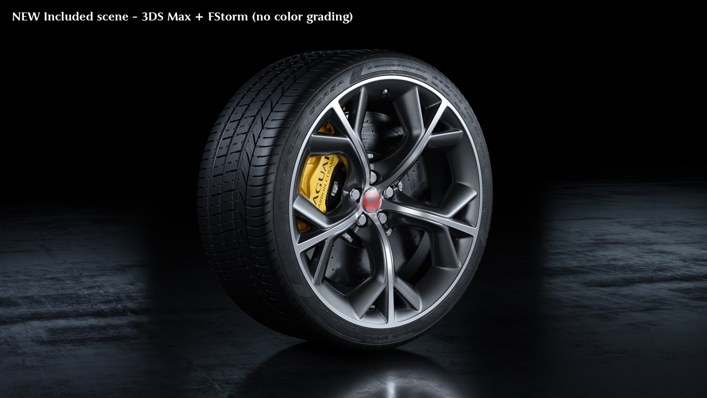 3D 20 wheel f-type r - TurboSquid 1178642
