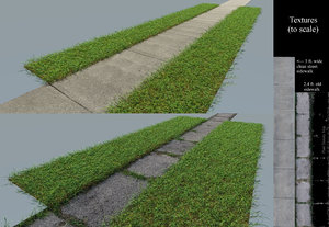 3D Sidewalk Models | TurboSquid