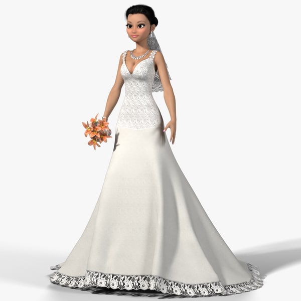 3D realistic bride - TurboSquid 1178756