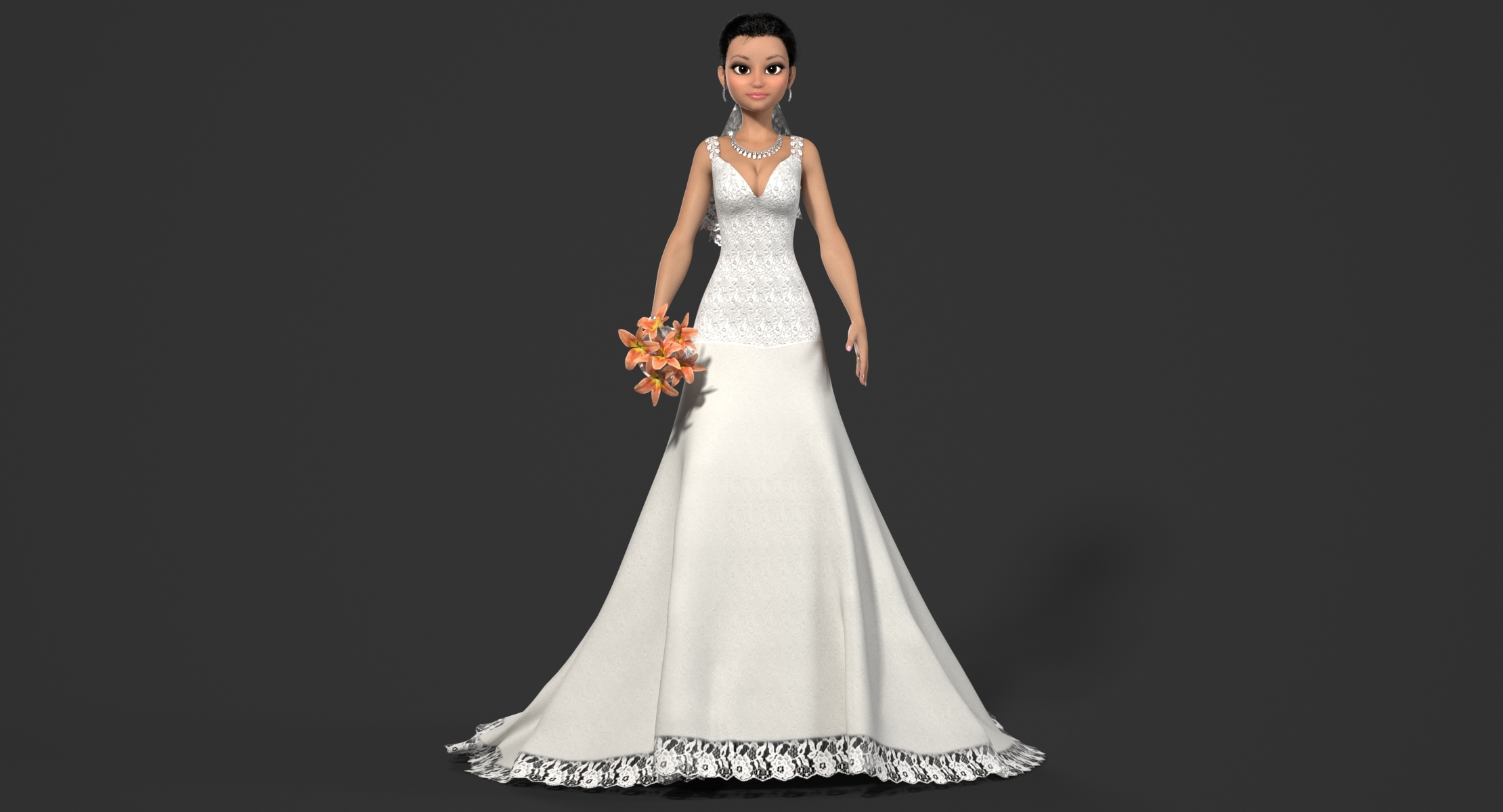 3D realistic bride - TurboSquid 1178756