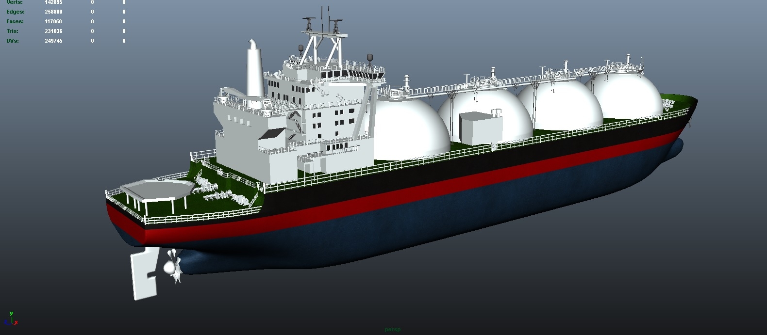 3D lng tanker model - TurboSquid 1178758