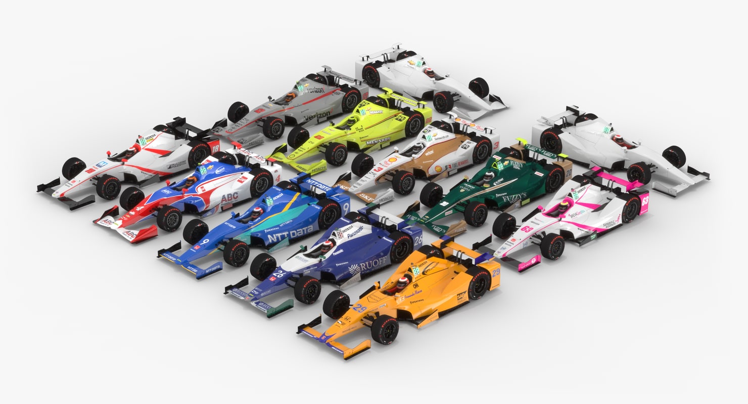 3D pack indycar season 2017 - TurboSquid 1178778