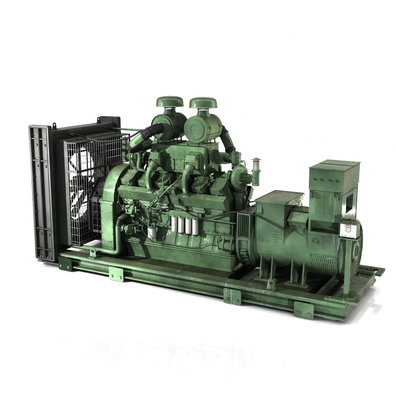 3D diesel generator - TurboSquid 1178783