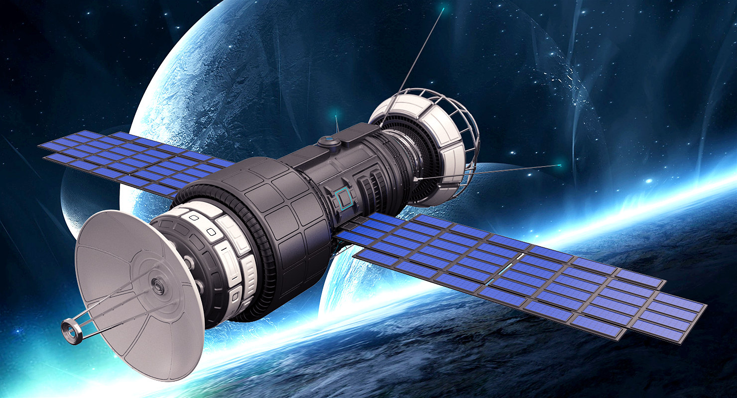 Sci fi satellite 05 3D model - TurboSquid 1178932