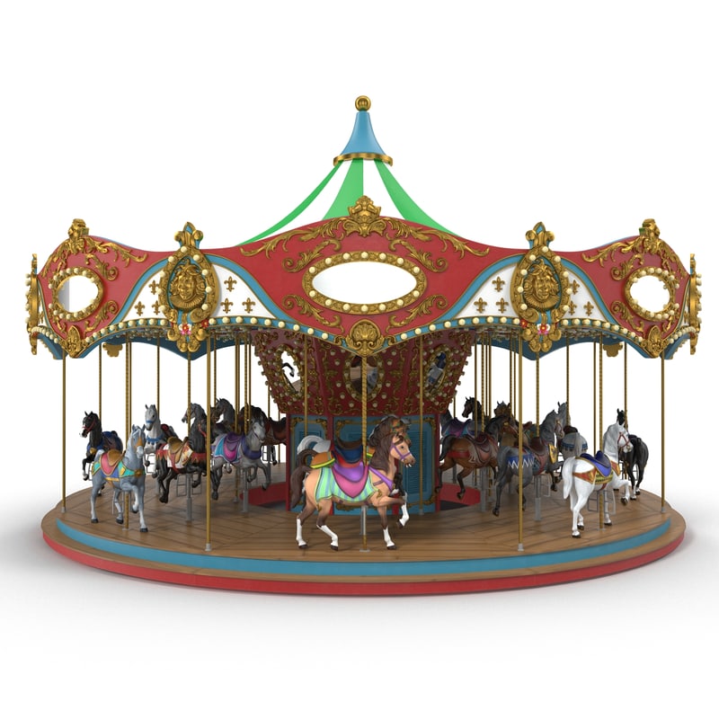 Carousel 3D model - TurboSquid 1178974