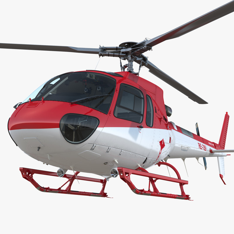 Medical transport helicopter eurocopter 3D model - TurboSquid 1179023