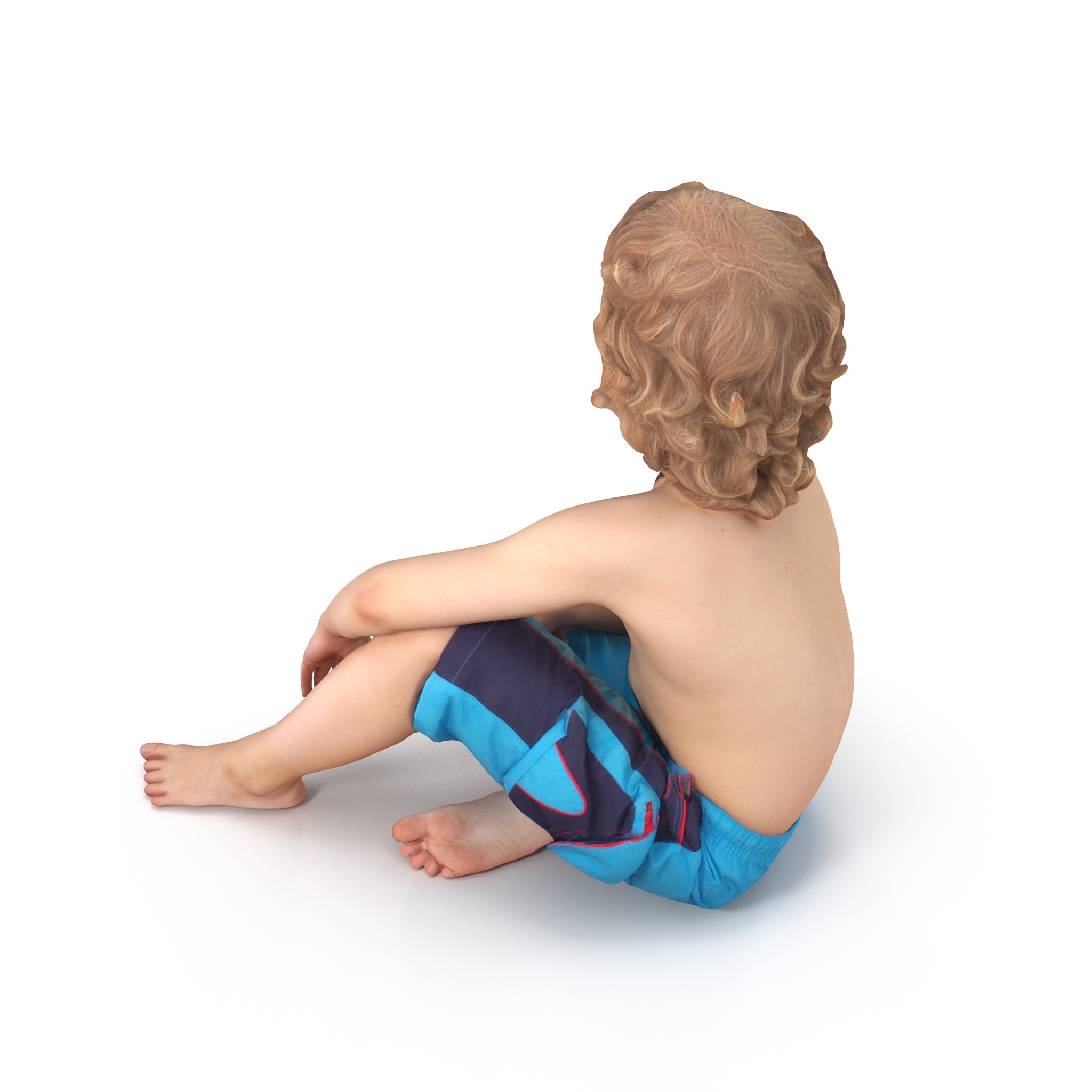 Child beach people human body 3D model - TurboSquid 1179144