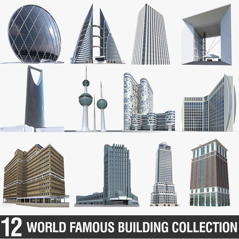 High-rise buildings 3D model - TurboSquid 1179311